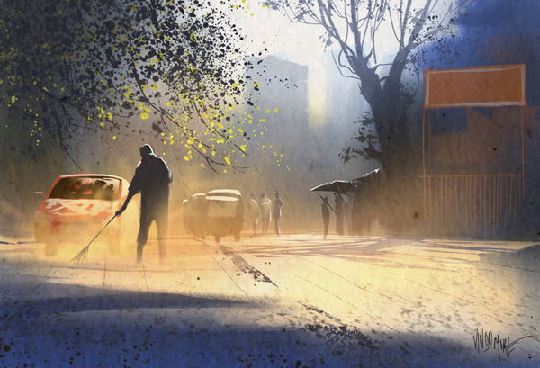 Vinod more : a painter: Watercolors