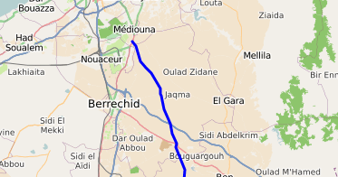 Route Provinciale Numéro 3625 (P3625) - Maroc Maps