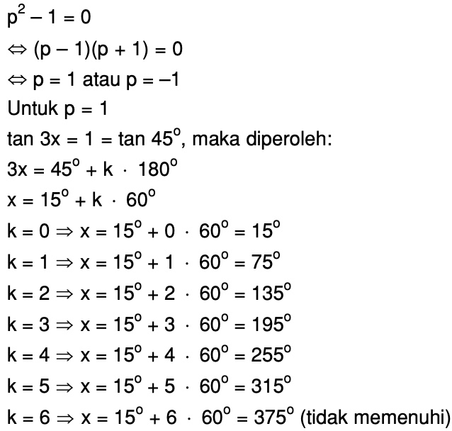 Tan2 3x 1 0 Untuk 0 X 360 Mas Dayat tan2-3x-1-0-untuk-0-x-360-mas-dayat