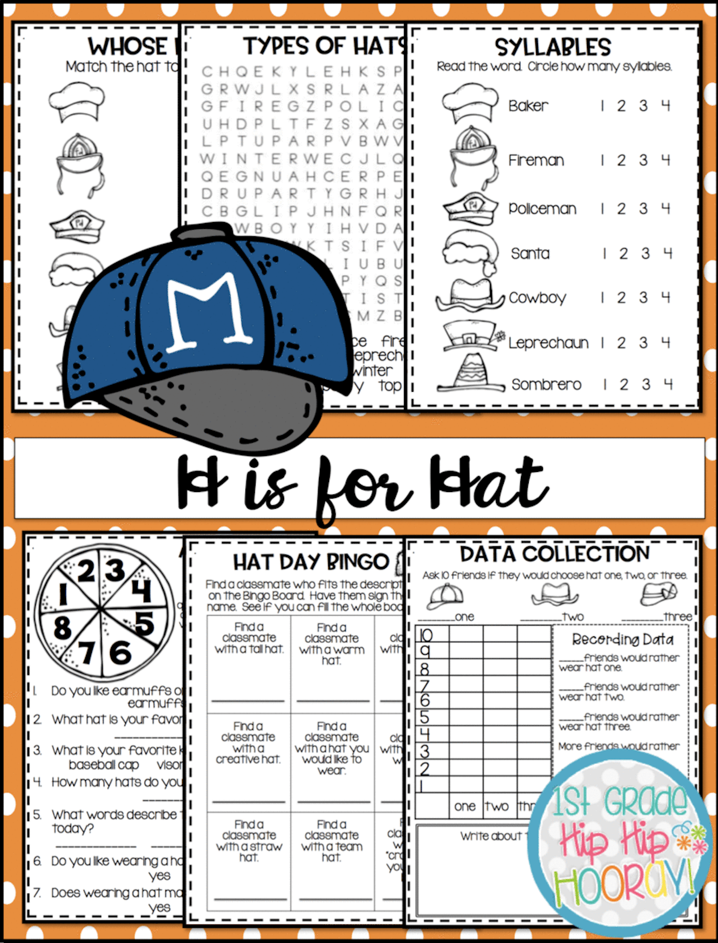 1st Grade Hip Hip Hooray!: Hh is for Hat Day...ABC Countdown to Summer!