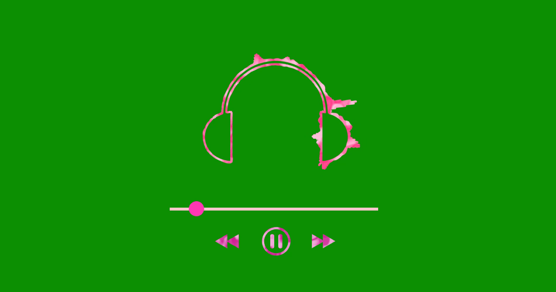 Best green screen headphone audio spectrum video footage | New ...