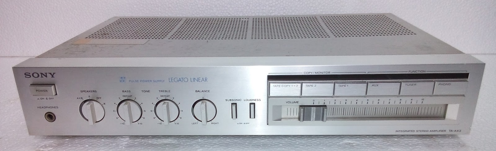 BARANG BARANG ELEKTRIK TERPAKAI DAN RARE: Amplifier Integrated SONY TA-AX3