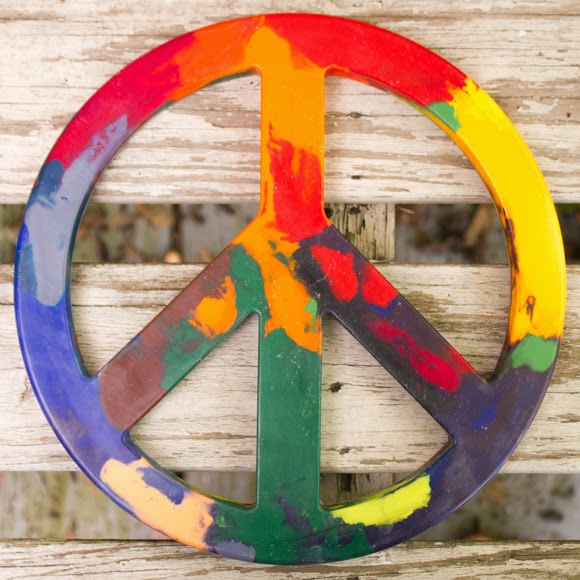 Craft Knife: A Giant Crayon Peace Sign for YOUR House