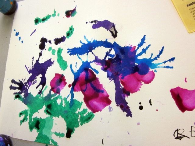 Art is Basic-- Art Teacher Blog: Ink Blowing with Straws