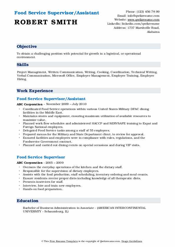 Resume Food Service Resume Letter resume-food-service-resume-letter