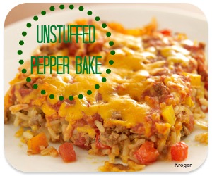 Fabulously Smitten: Unstuffed Pepper Bake