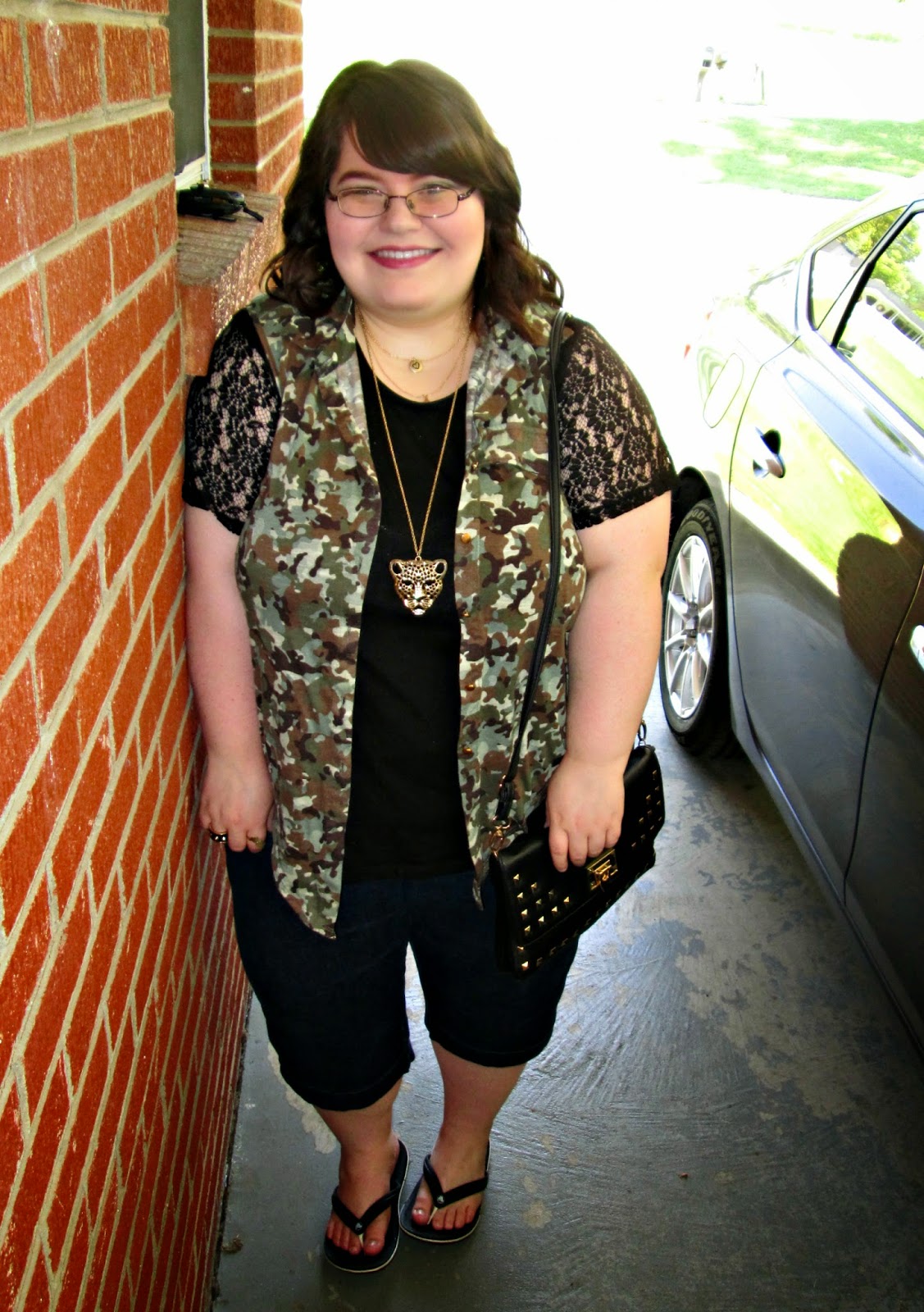 Unique Geek: Plus Size OOTD: Glamouflage