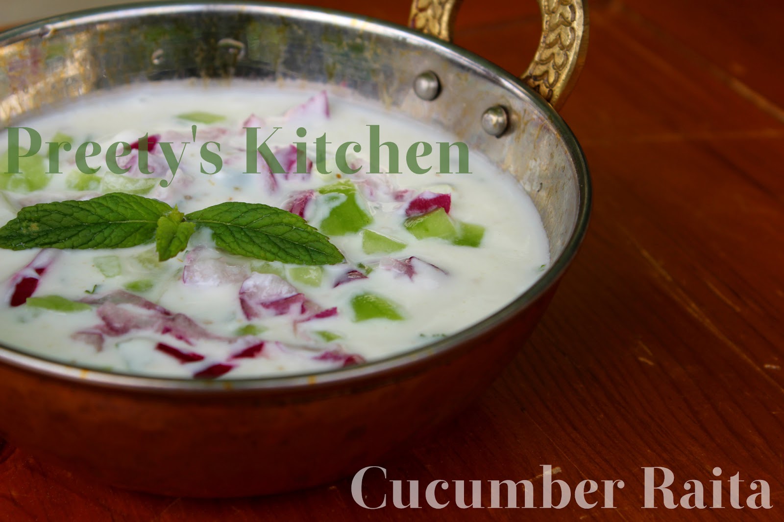 Preety's Kitchen: Refreshing Cucumber Raita Recipe
