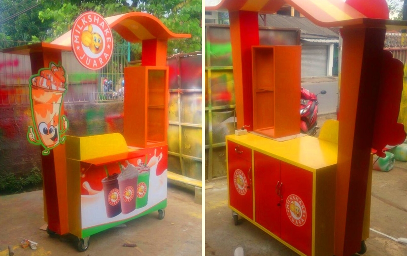 Gerobak Minuman - Gerobak Milk Shake- Gerobak Nyoklat Super | Gerobak ...