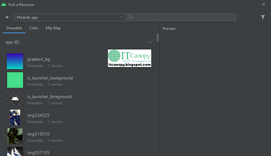 How to add an image to the "drawable" folder in Android Studio