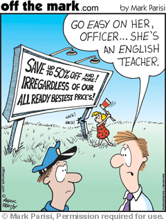 34 Cartoons related to English language ideas