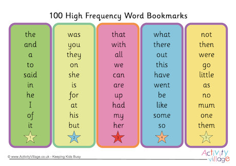 High Frequency Words - Palavras de Alta Frequência