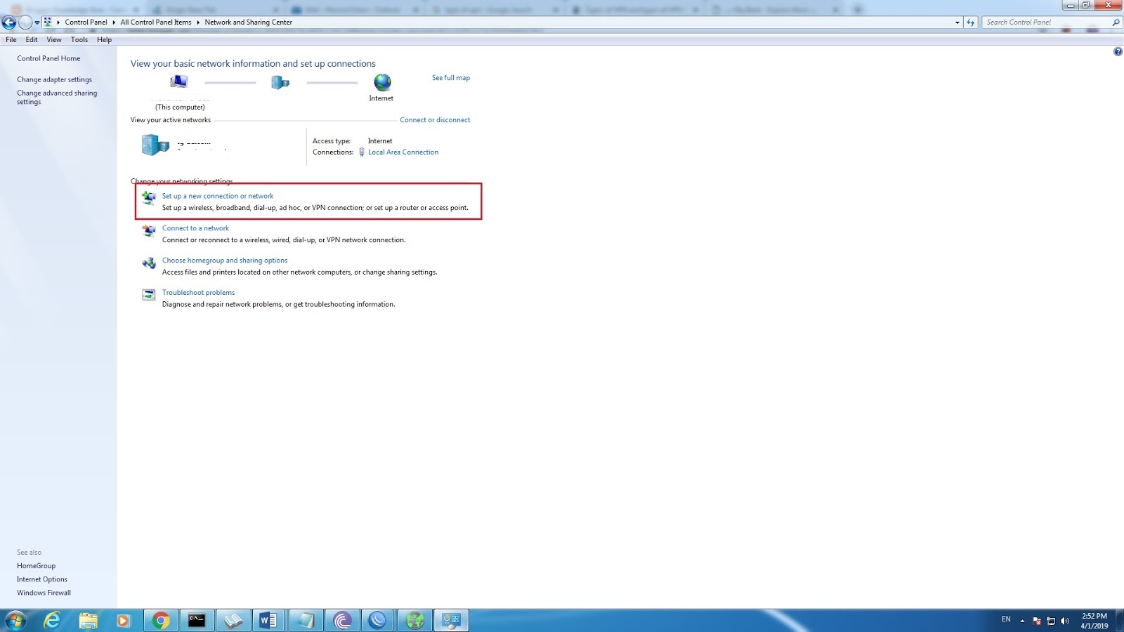 Knowledge Area: How to Create VPN Client Adapter in Windows