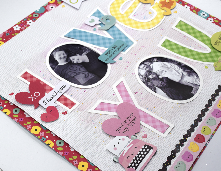 Doodlebug Design Inc Blog: Chit Chat Focus | Love You Layout by Tya
