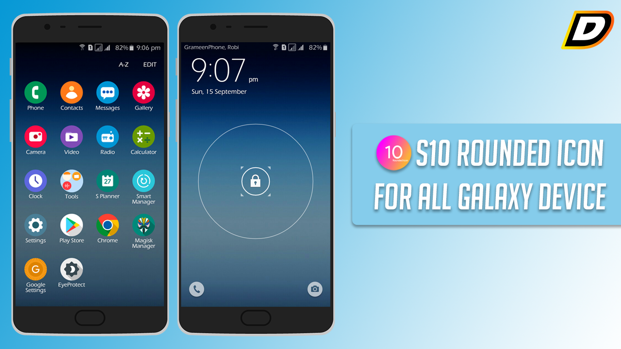 S10 ROUNDED ICON FOR SAMSUNG DEVICE