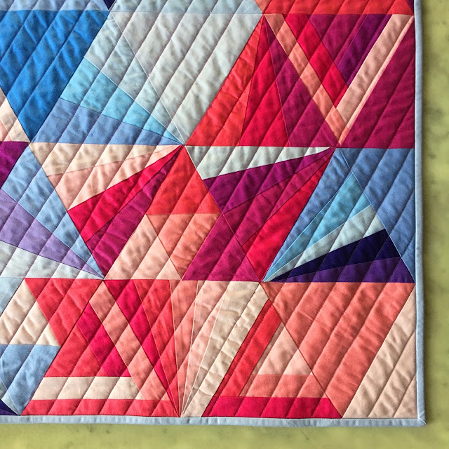 A Blue Sky Kind of Life: Tessellation quilt: A finish!