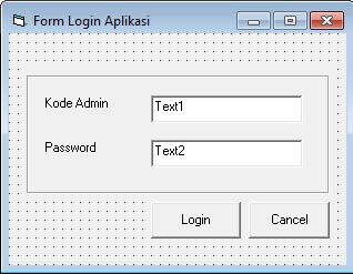Membuat Form Login Aplikasi Pembelian Vb 6.0 - TUTORIAL VB.NET DAN VB 6.0
