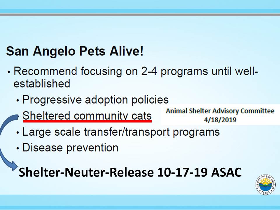 State of the Division: City's Community Cat Initiative: Shelter-Neuter ...