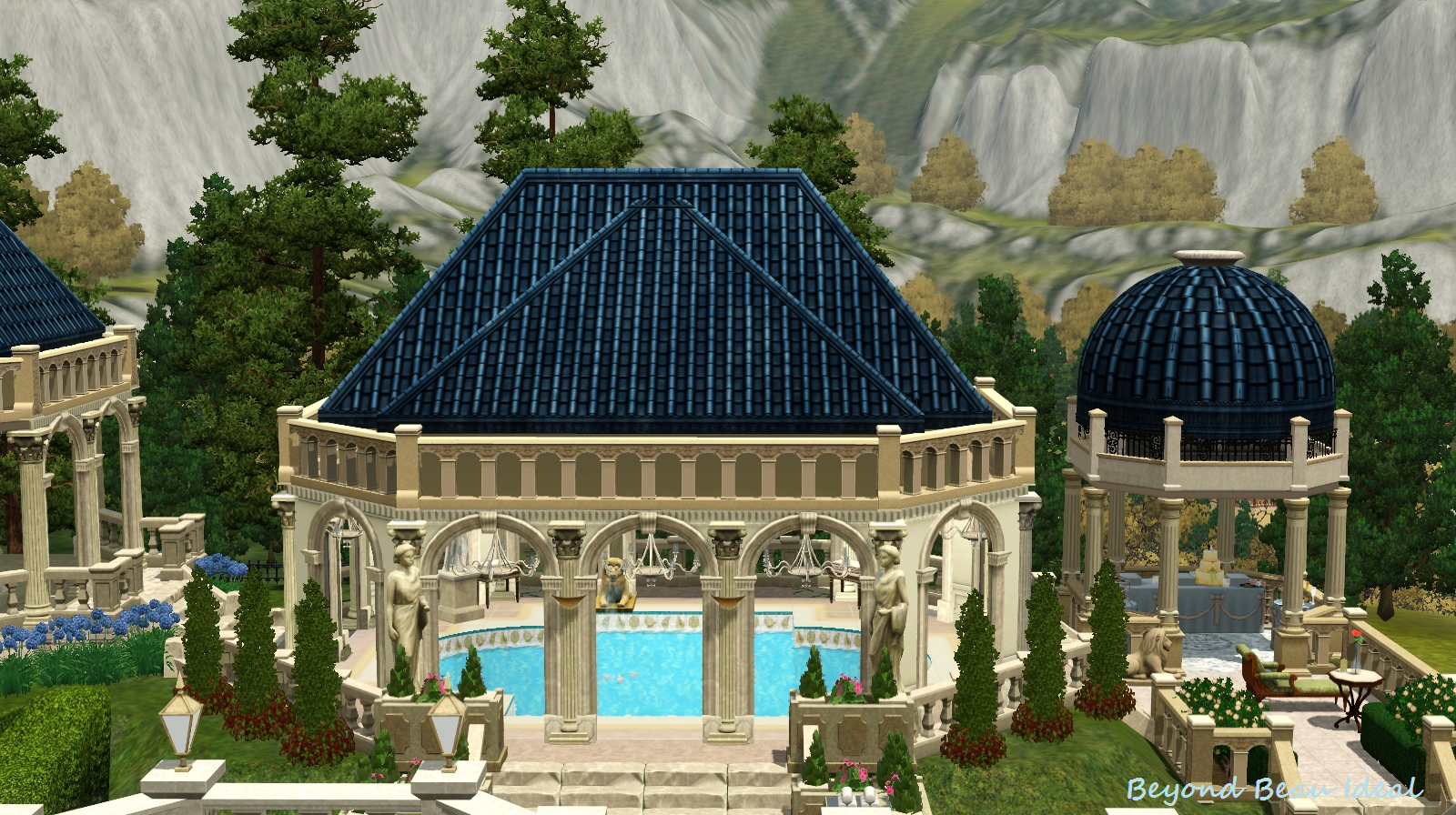 [The Sims 3] The Self-design Neuschwanstein Castle's garden (No Custom ...