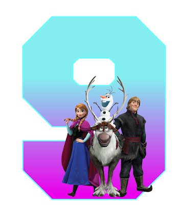 Kits imprimibles gratis : Números Frozen