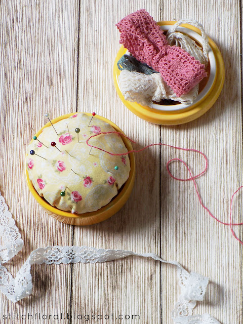 The easiest DIY pin cushion - Stitch Floral