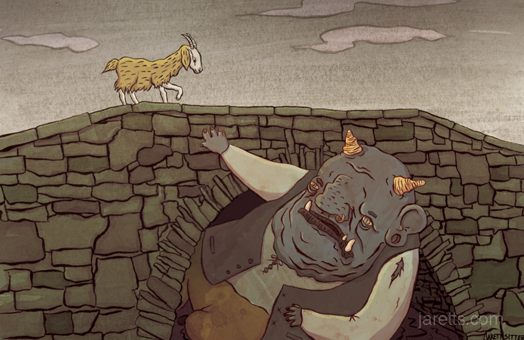 Finishing Lines: fairytale friday installment #4: Three Billy Goats Gruff