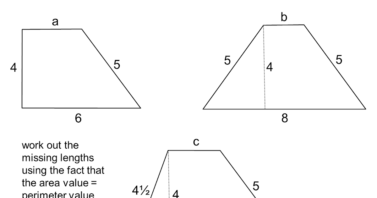 MEDIAN Don Steward mathematics teaching: equable trapeziums