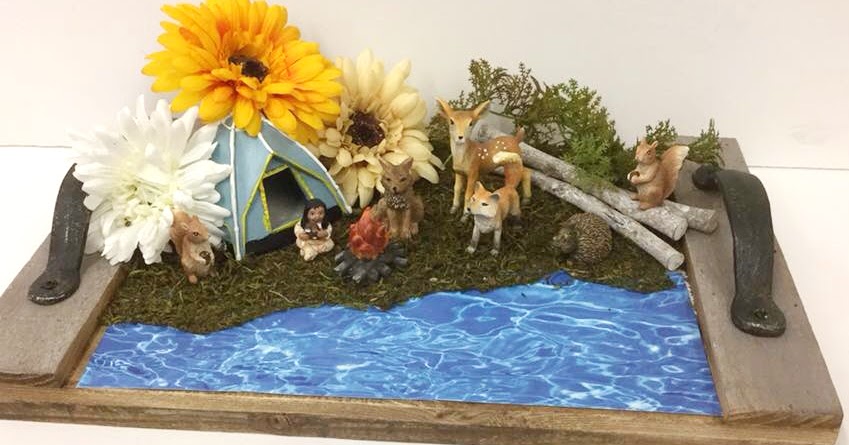 Ben Franklin Crafts and Frame Shop, Monroe, WA: DIY Miniature Campsite ...