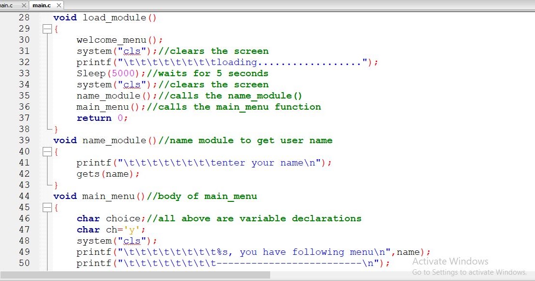 practising C, C++ and JAVA programming with examples: simple quiz context application in C