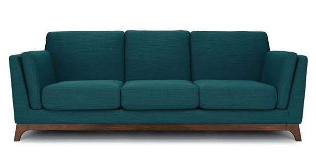 Sofa Retro Azul Turquesa