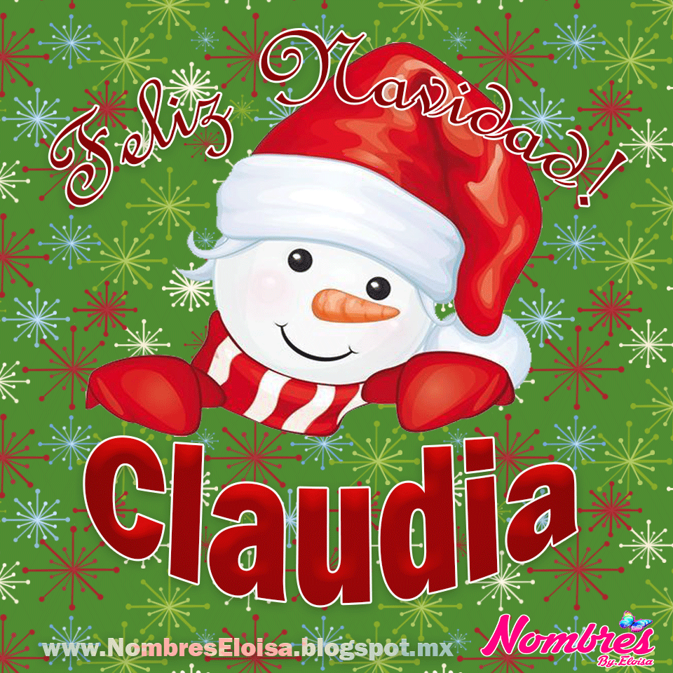 Oso de nieve con Nombres Navideños