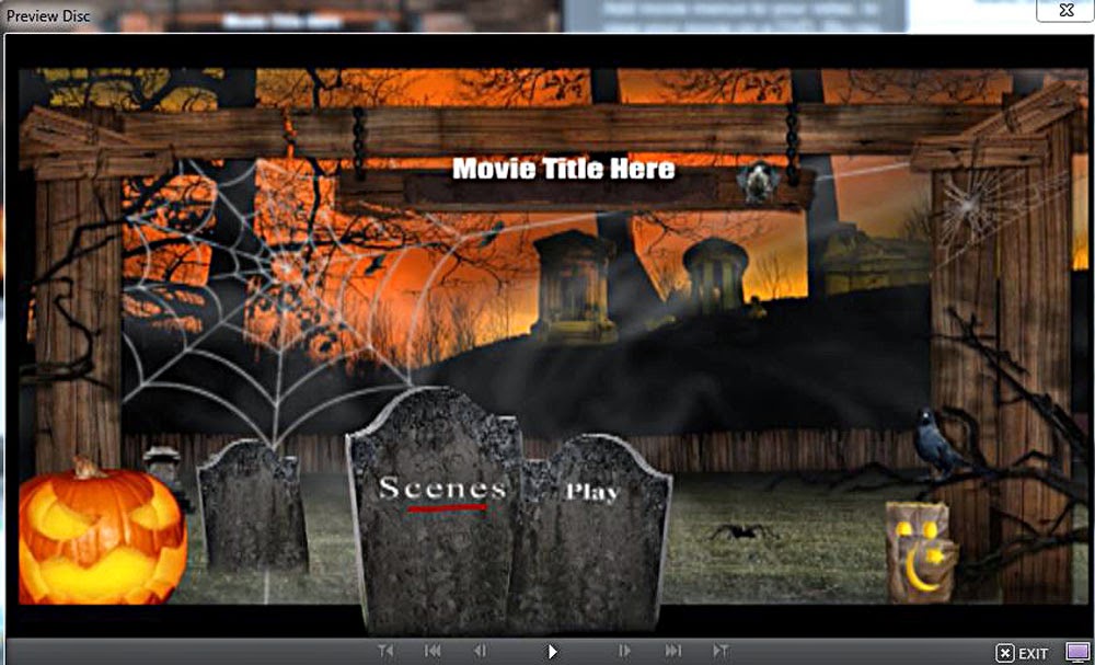 ATR Premiere Elements Troubleshooting: PE 12: Scary Halloween Main Menu ...