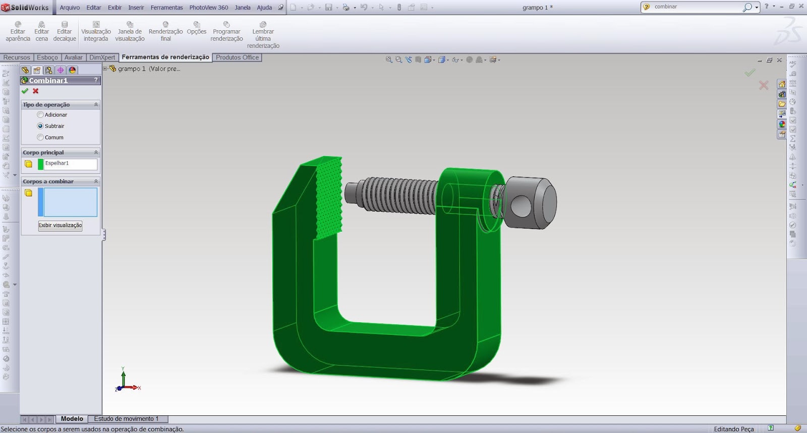 Contorno Digital: Modelando no SolidWorks