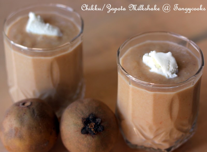 CONCOCTIONS OF A COOKAHOLIC !!!: Zapota/Sapodilla/Chikku Milkshake