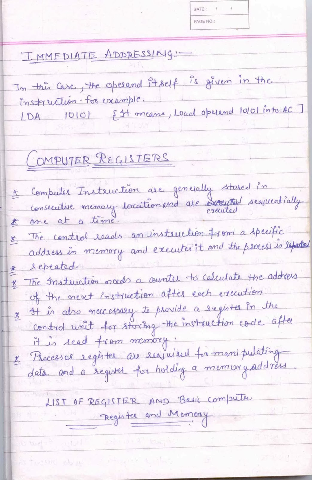 Computer Science Geeks: Computer System Architecture Notes Part 1 Computer Science Geeks: Computer System Architecture Notes Part 1