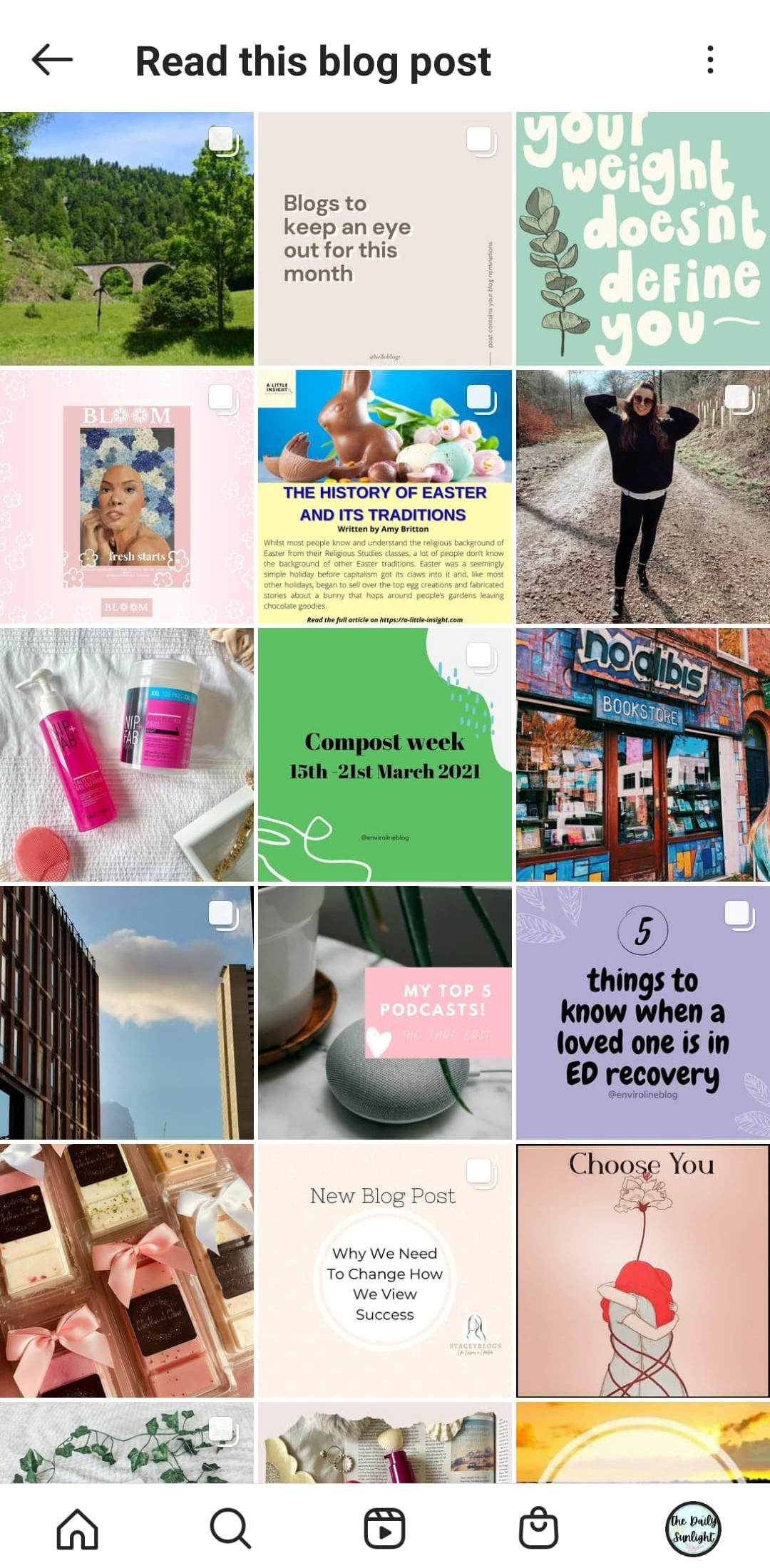 The Daily Sunlight: How I Plan & Organize my Instagram for my Blog