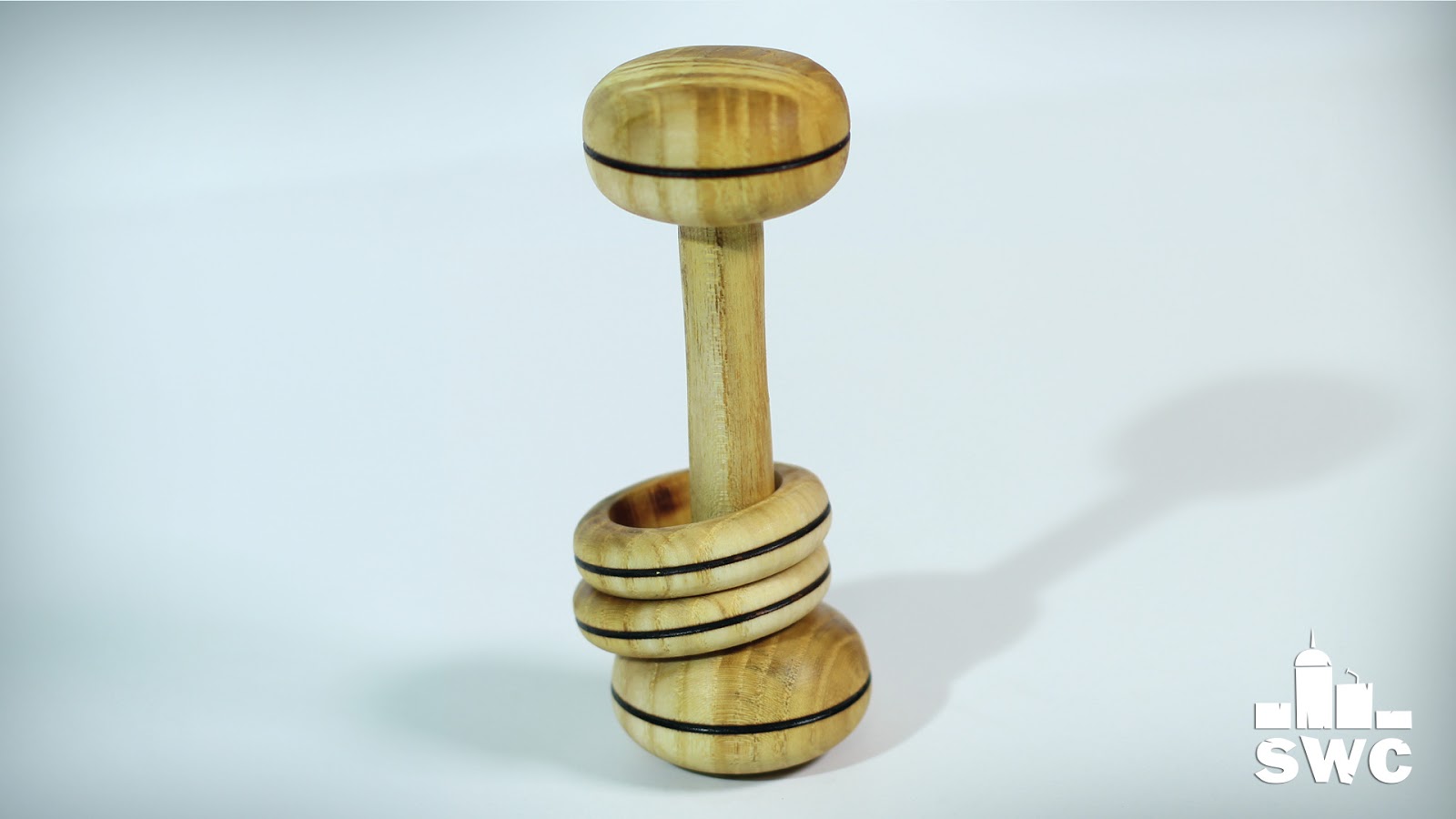 scrap wood city: Making a baby rattle with two captive rings out of ...