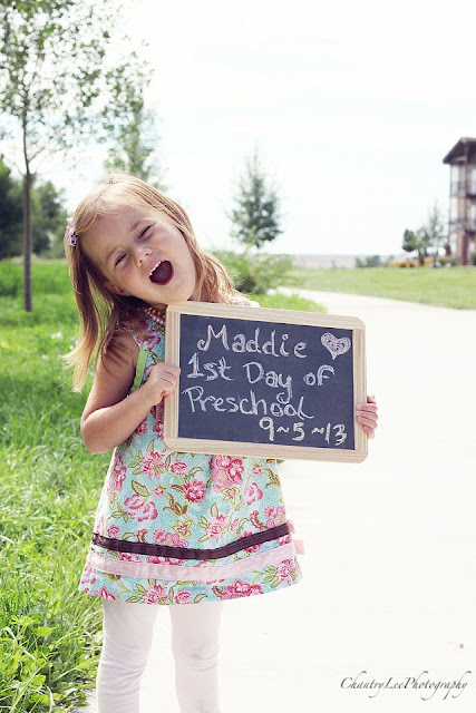 Chantry Lee Photography: First Day of Preschool…and little sister photobomb