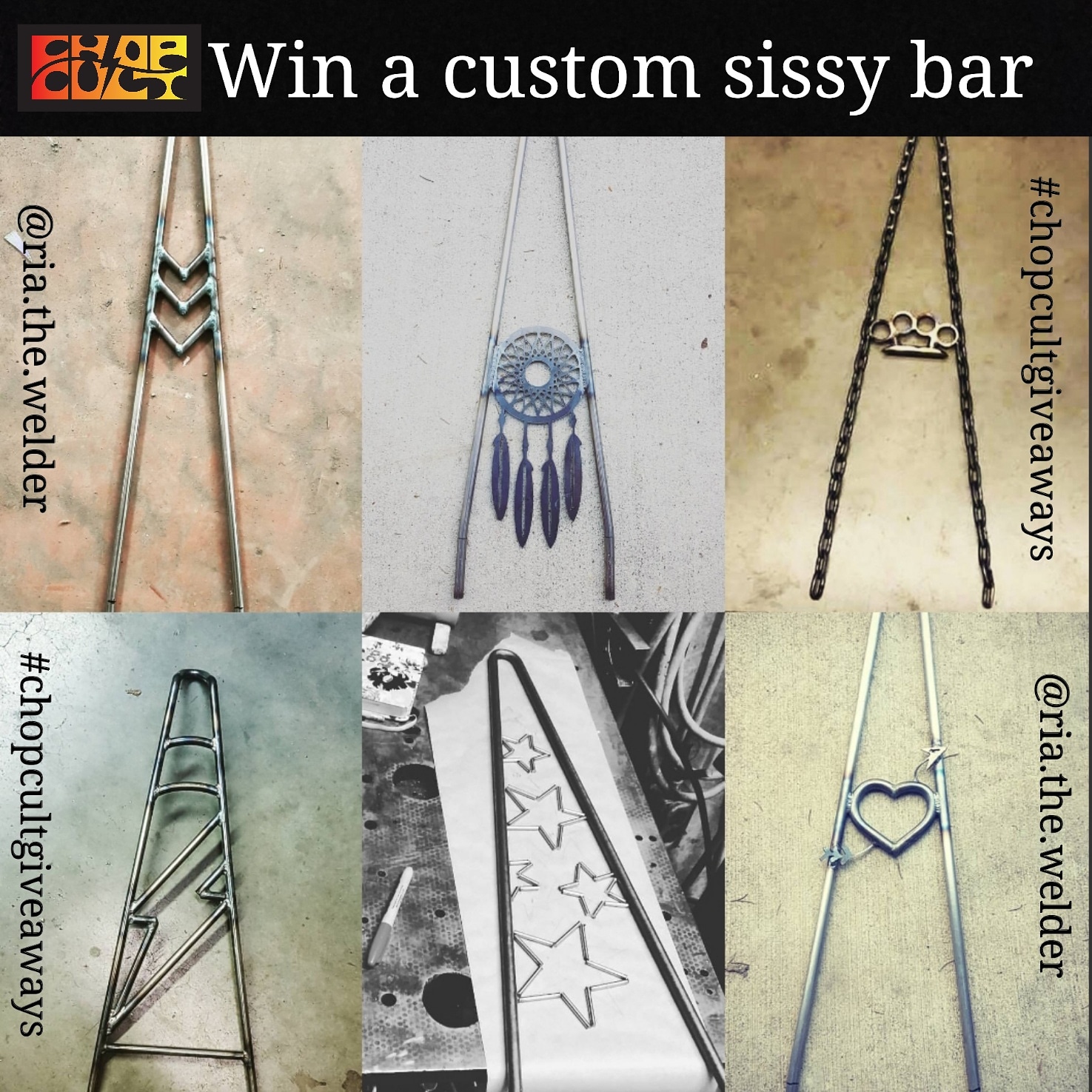 The Shiny Side: Enter to win a custom sissy bar
