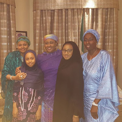 Photos: Late General Sani Abacha's Family Vists First Lady, Aisha Buhari