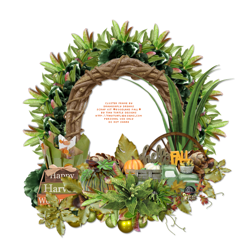 Draygonfly Dreams: FTU *Woodland Fall* Cluster Frame