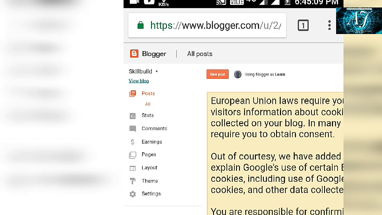 How to create a blogger account