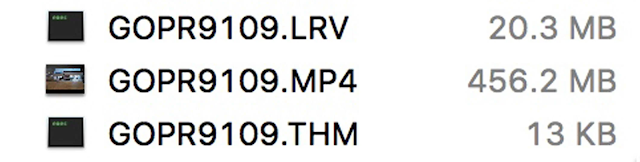【攝影知識】GoPro 拍攝完影片，裡面的 .lrv 和 .thm 檔案是做什麼用？