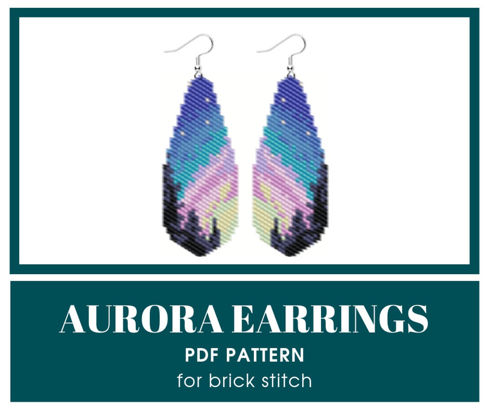 Pretty Brick Stitch Beadwork Patterns by SinbeadPatterns / The Beading Gem