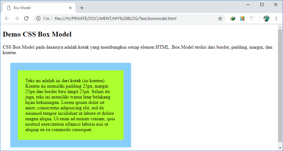 Belajar CSS Part 10 - CSS Box Model - king-octahasan