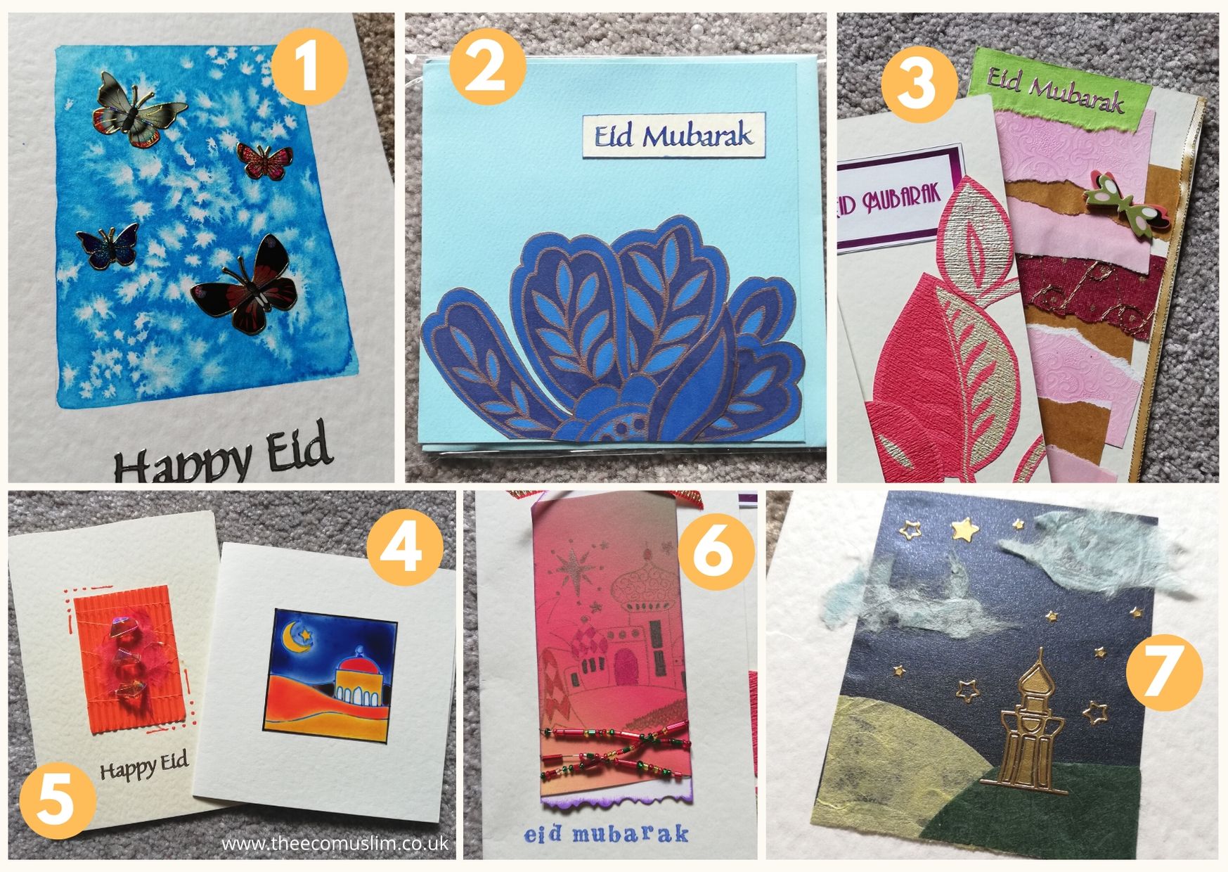 Green Eid: Ideas for Handmade Eid Cards | @TheEcoMuslim