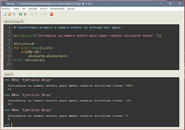 Aprendiendo C#, Python, C++, A.I, BASIC...: Convertir a numero entero ...