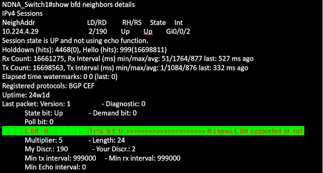 BGP Protocol: BFD C Bit Feature - The Network DNA