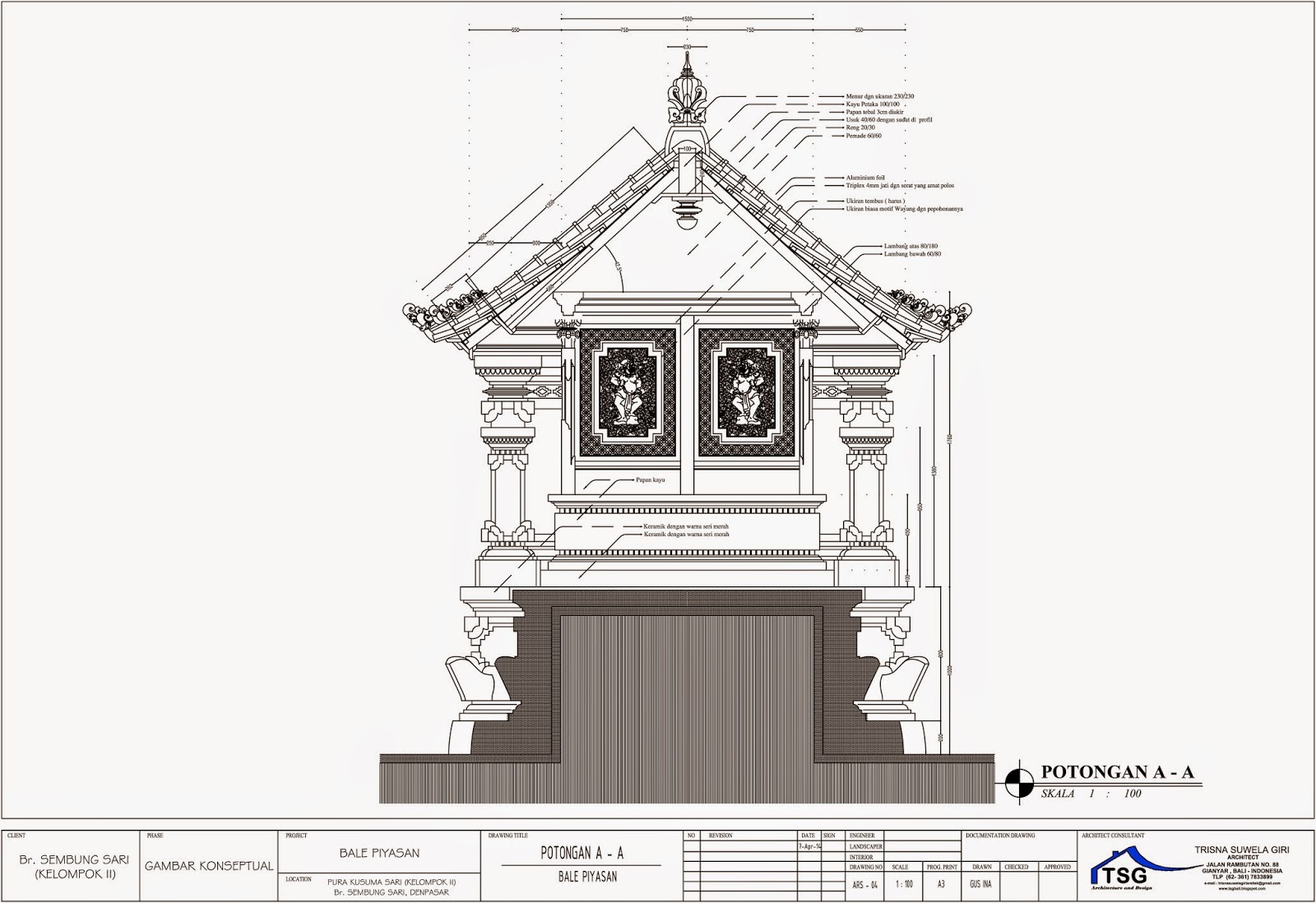 TSG Architecture and Design: GAMBAR BANGUNAN TRADISIONAL BALI : BALE ...