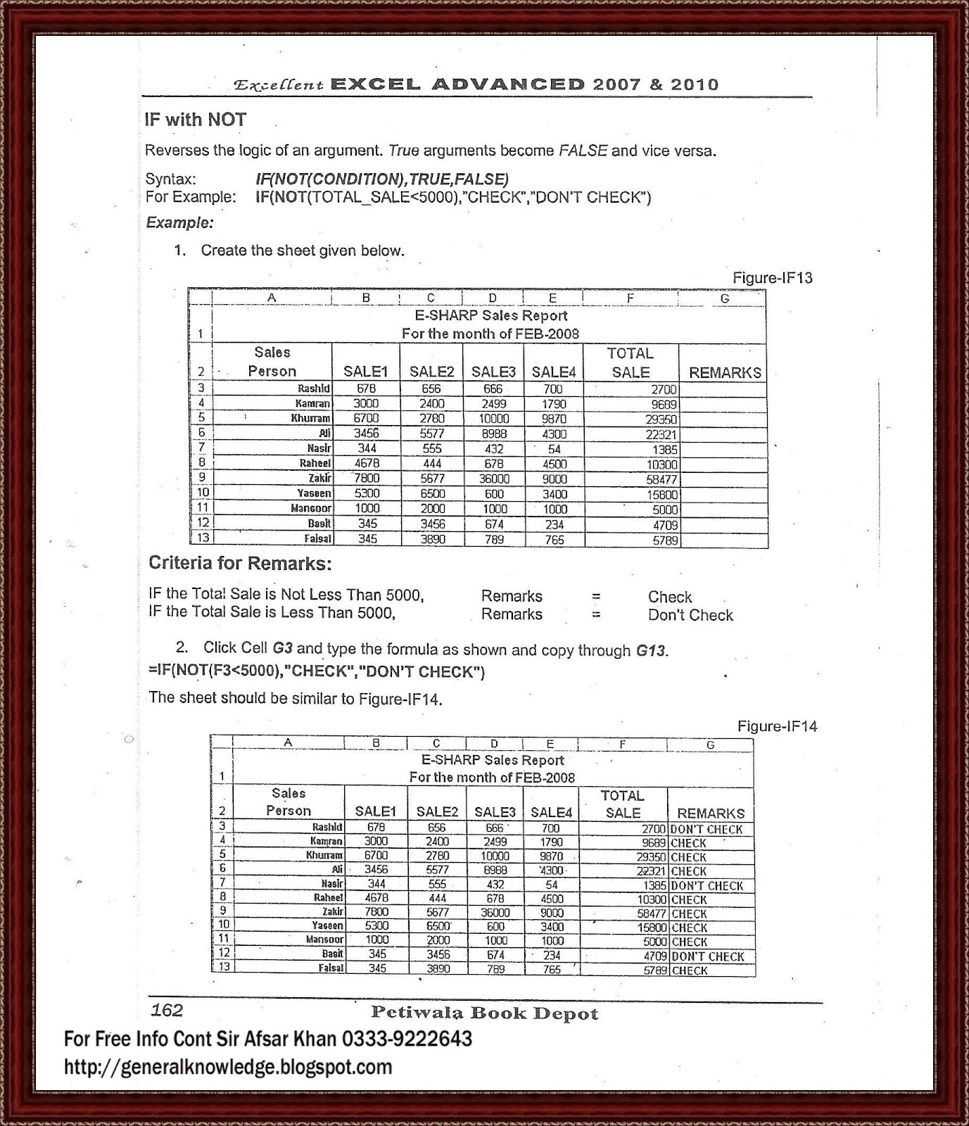 ADVANCE EXCEL FORMULAS: ADVANCE EXCEL SHEET WITH EXAMPLE